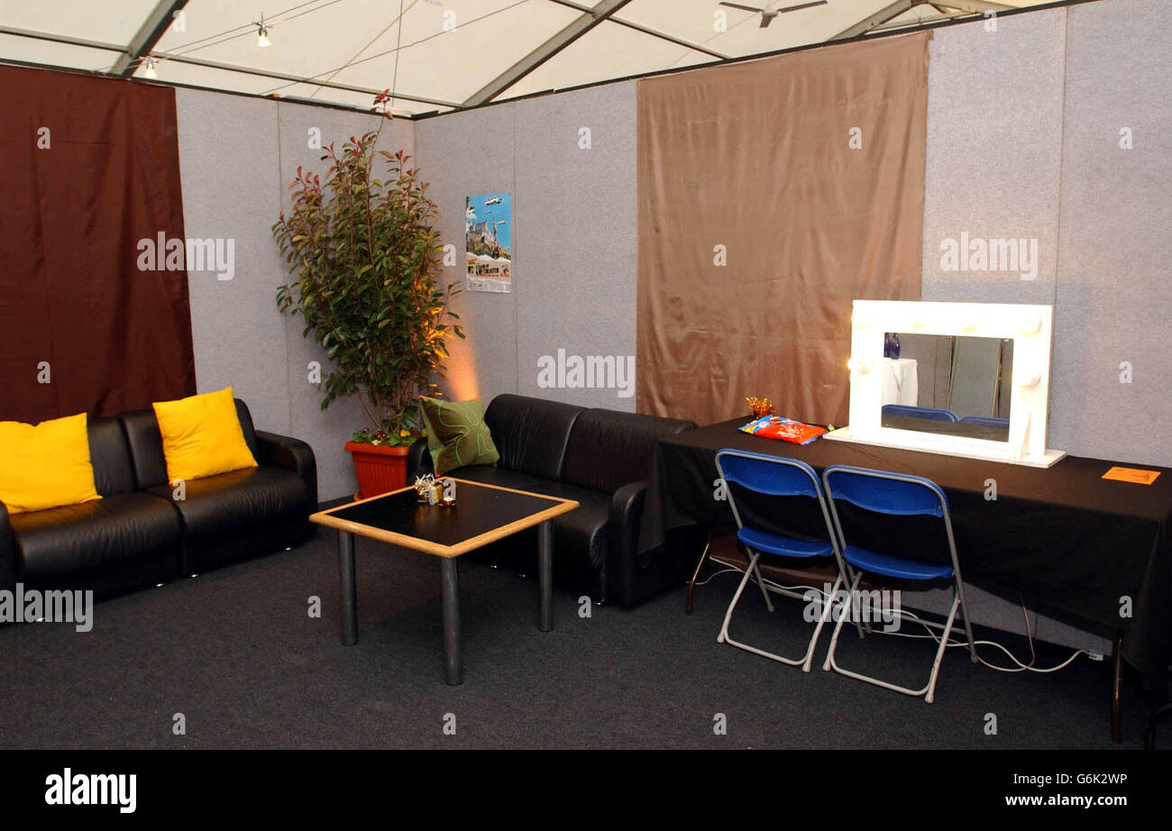 MTV Europe Music Awards. Justin Timberlake's dressing room backstage at ...