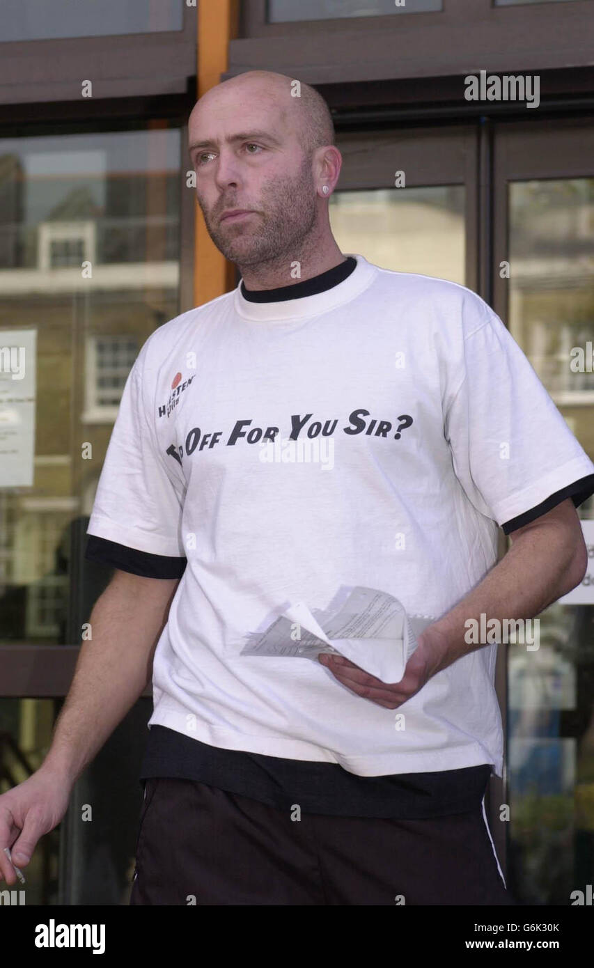 David Chick, 36, leaves Thames Magistrates Court in east London after ...