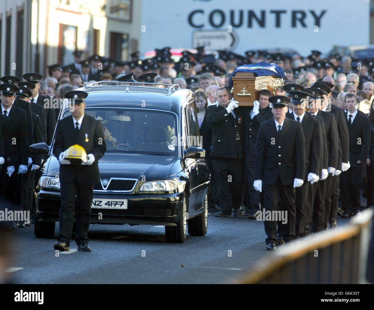 Funeral of Joe McCloskey Stock Photo - Alamy