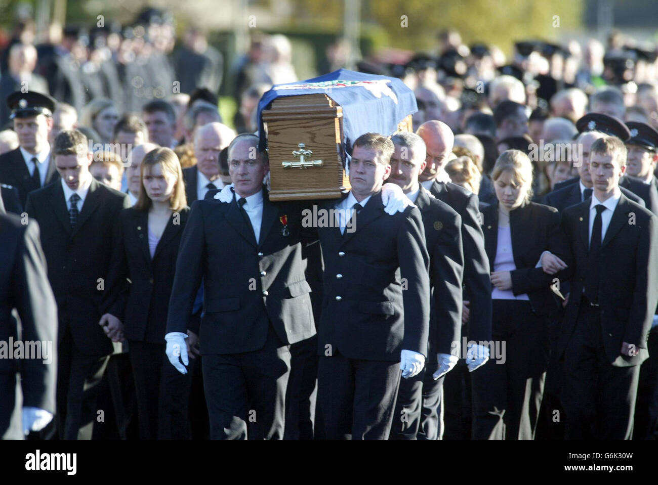 Funeral of Joe McCloskey Stock Photo - Alamy