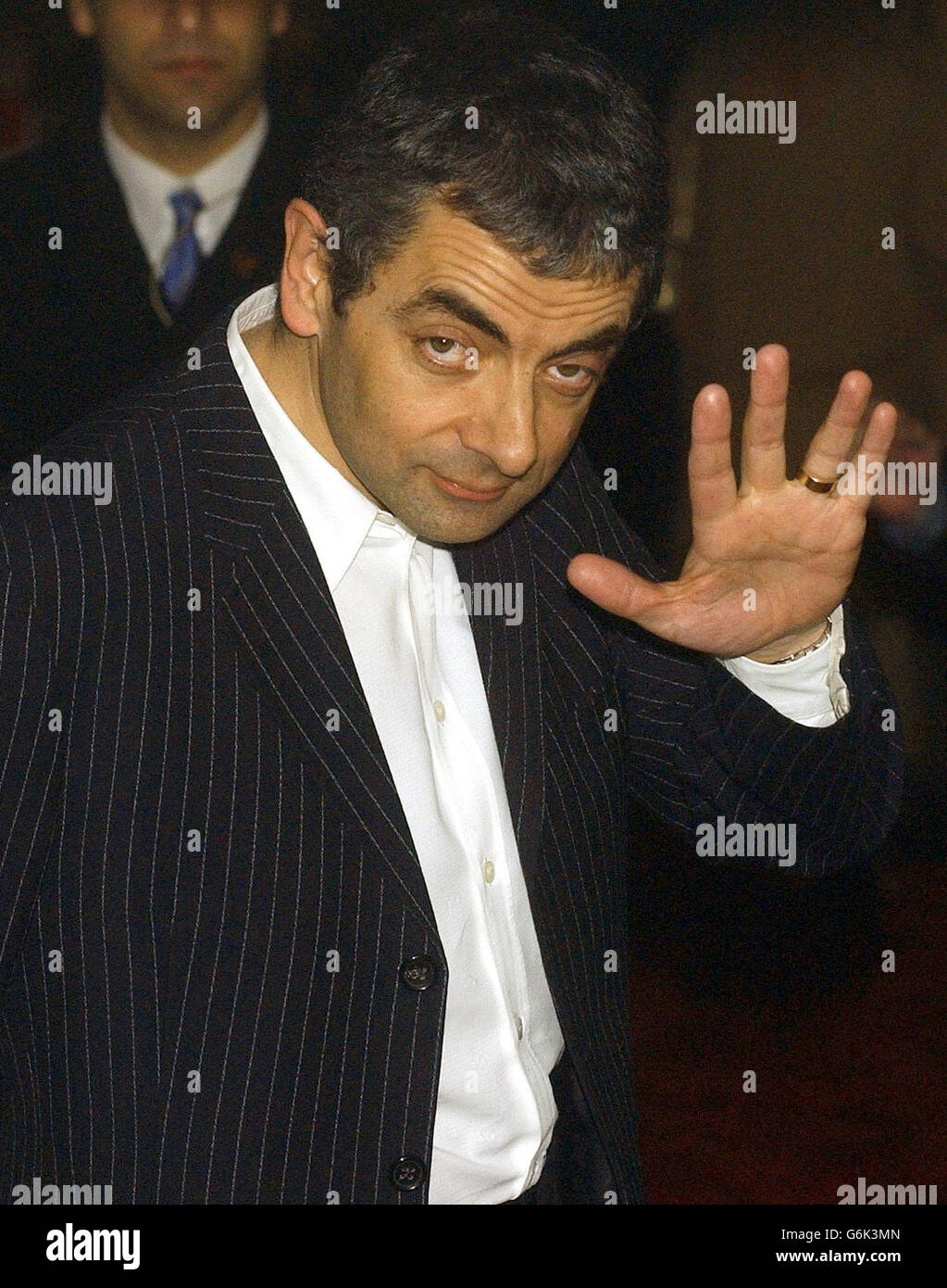 Actor Rowan Atkinson arrives for the premiere of the new film Love ...