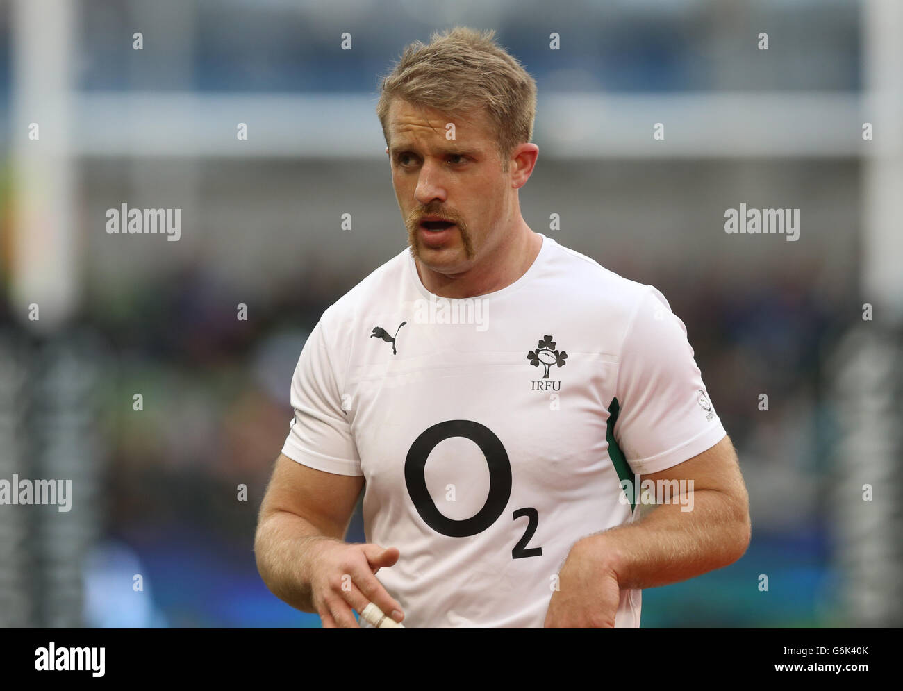 Ireland's Luke Fitzgerald during the Guinness Series match at the Aviva ...