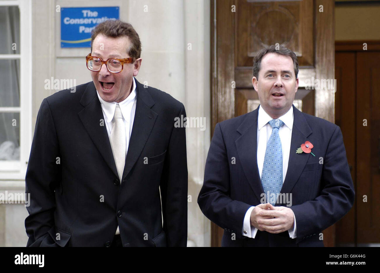 Dr Liam Fox (right) and Lord Maurice Saatchi, the newly appointed ...