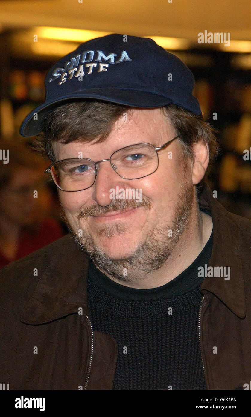 Michael Moore book signing Stock Photo - Alamy