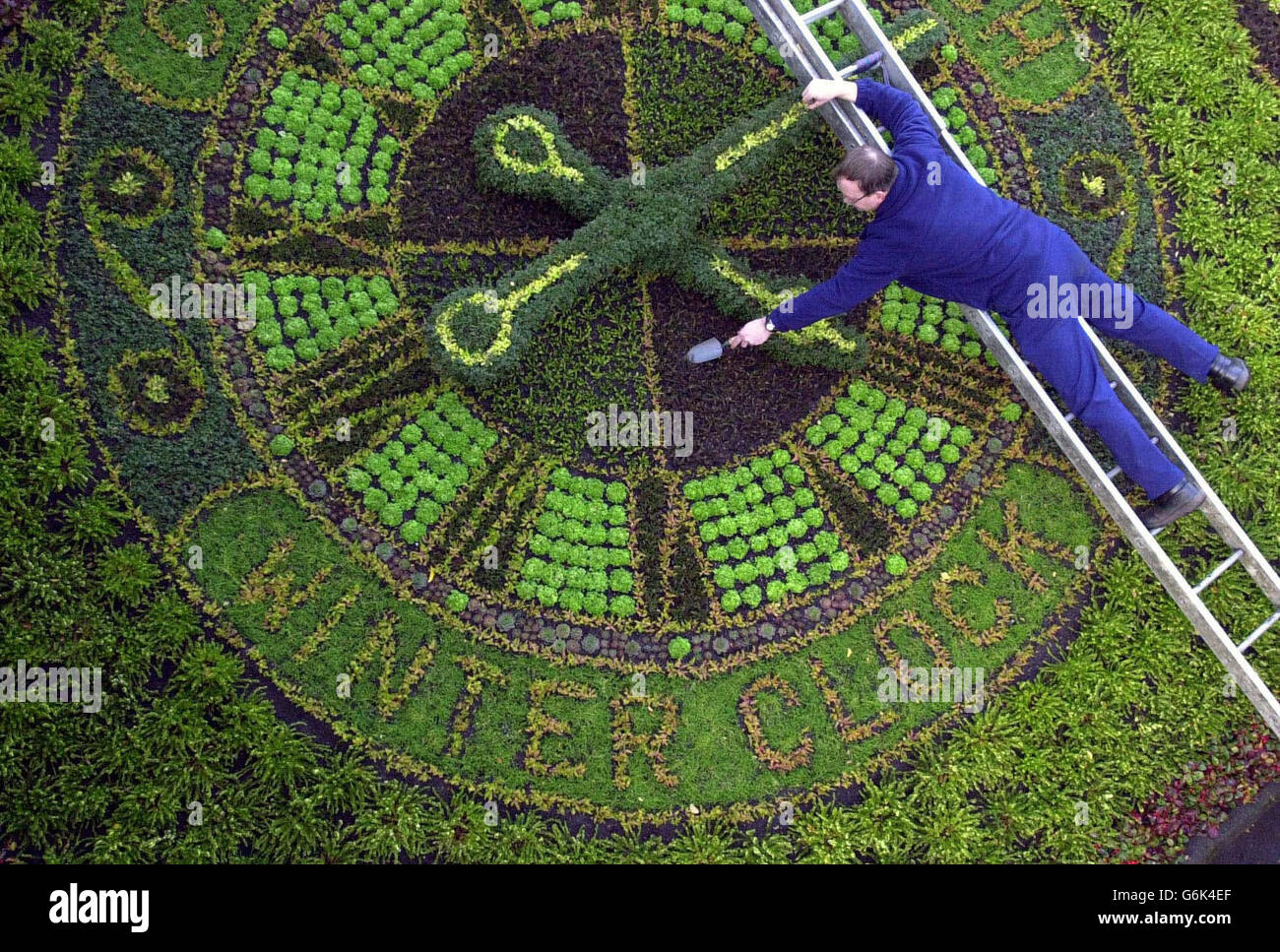 Edinburgh's world famous floral clock Stock Photo - Alamy