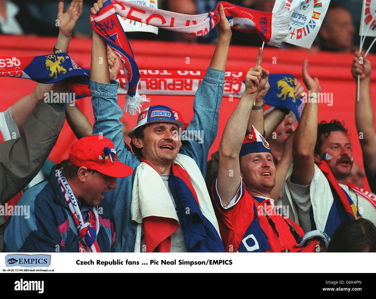 SOCCER - Euro 96 Final - Germany v Czech Republic Stock Photo - Alamy