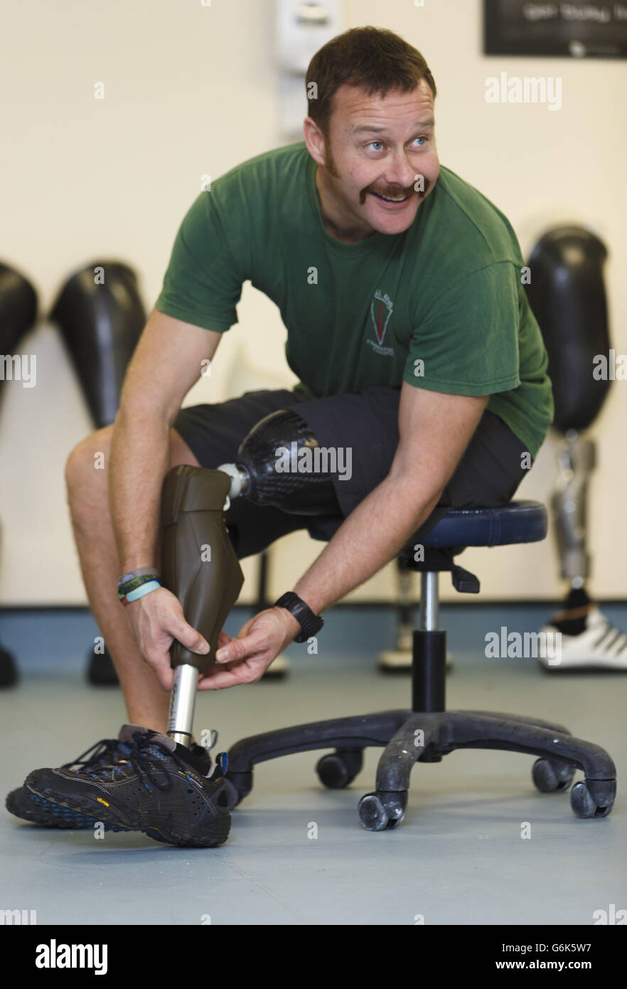 Sergeant Craig Gadd of 23 Engineer Regiment, uses his new Genium ...