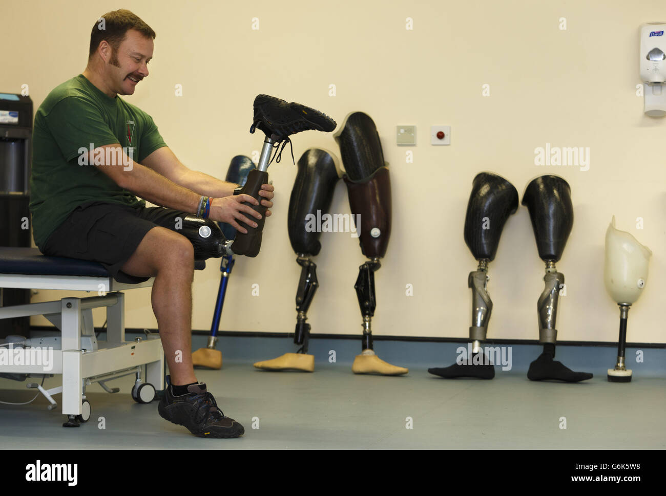 Sergeant Craig Gadd of 23 Engineer Regiment, uses his new Genium ...