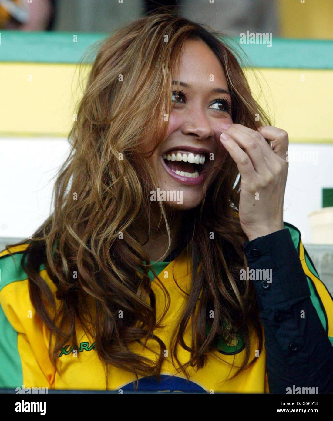 A moment of levity for former Hearsay singer and Norwich fan, Myleene ...