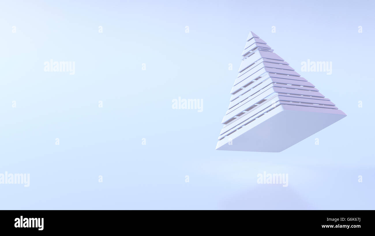 Futuristic pyramid, 3D Rendering Stock Photo - Alamy