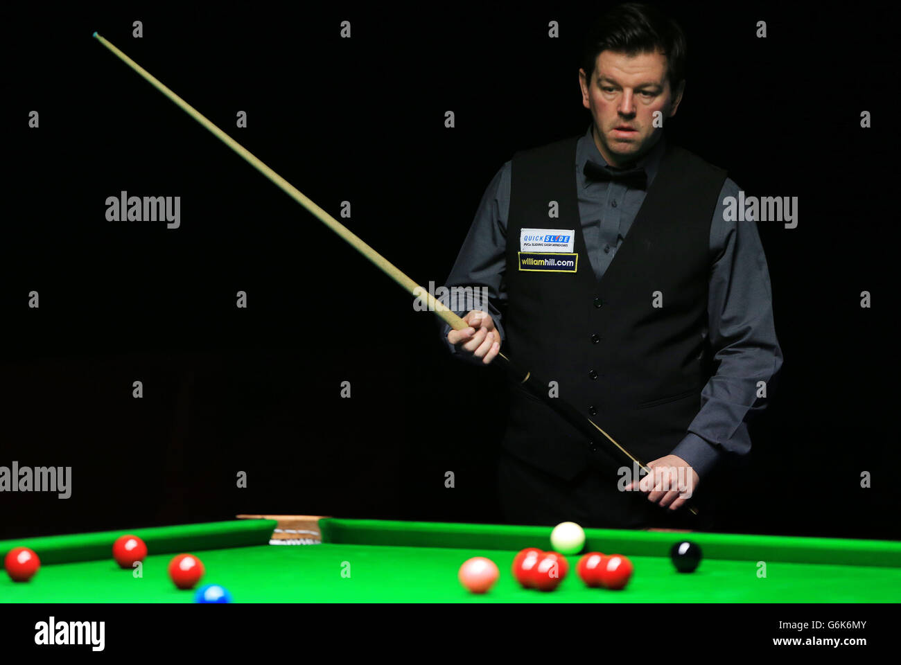 Simon Bedford during his 1st round match against Jamie Burnett on day ...