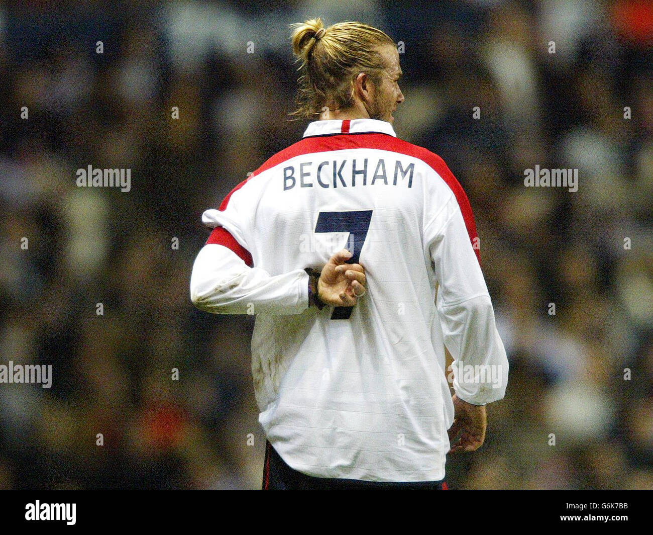 Sport football back view david beckham hi-res stock photography and ...