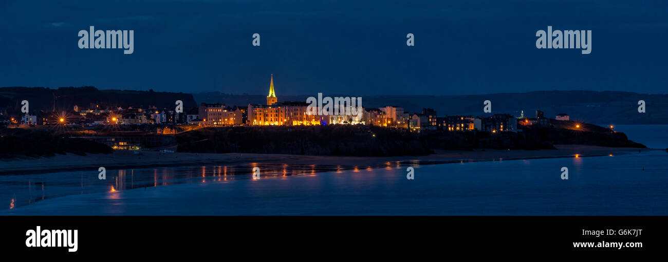 Panoramic tenby hi-res stock photography and images - Alamy