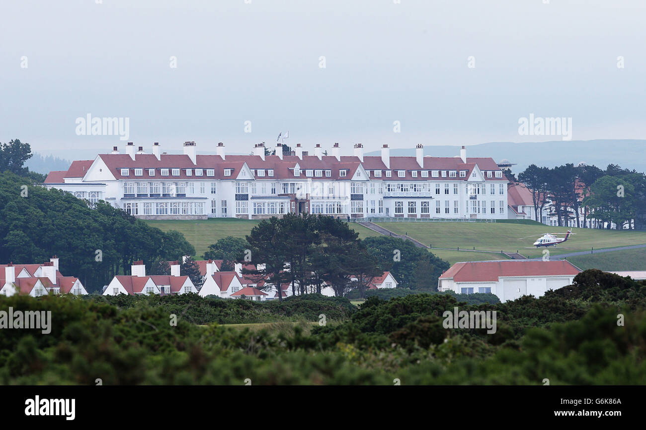 General view of Turnberry hotel in South Ayrshire with US presidential ...