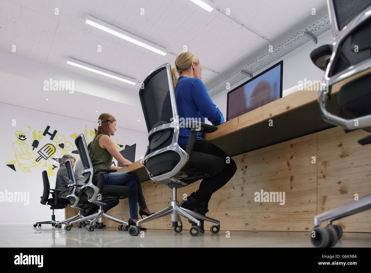 Employee employees working job hi-res stock photography and images - Alamy