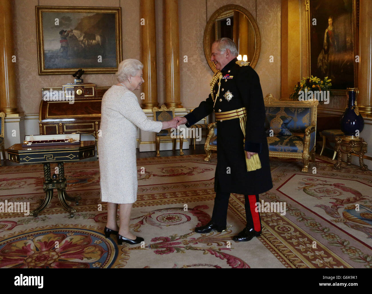 Lord Guthrie receives Field Marshal's Baton Stock Photo - Alamy
