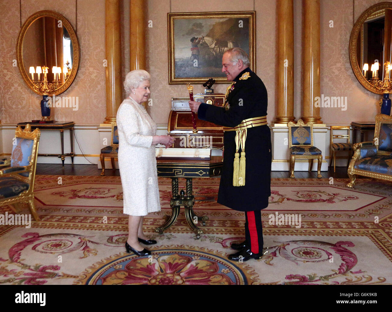 Lord Guthrie receives Field Marshal's Baton Stock Photo - Alamy