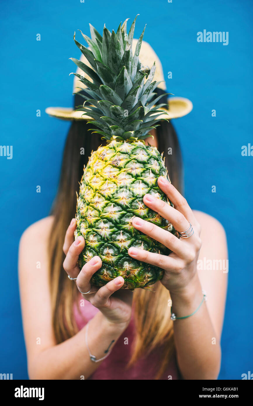 Pineapple face hi-res stock photography and images - Alamy