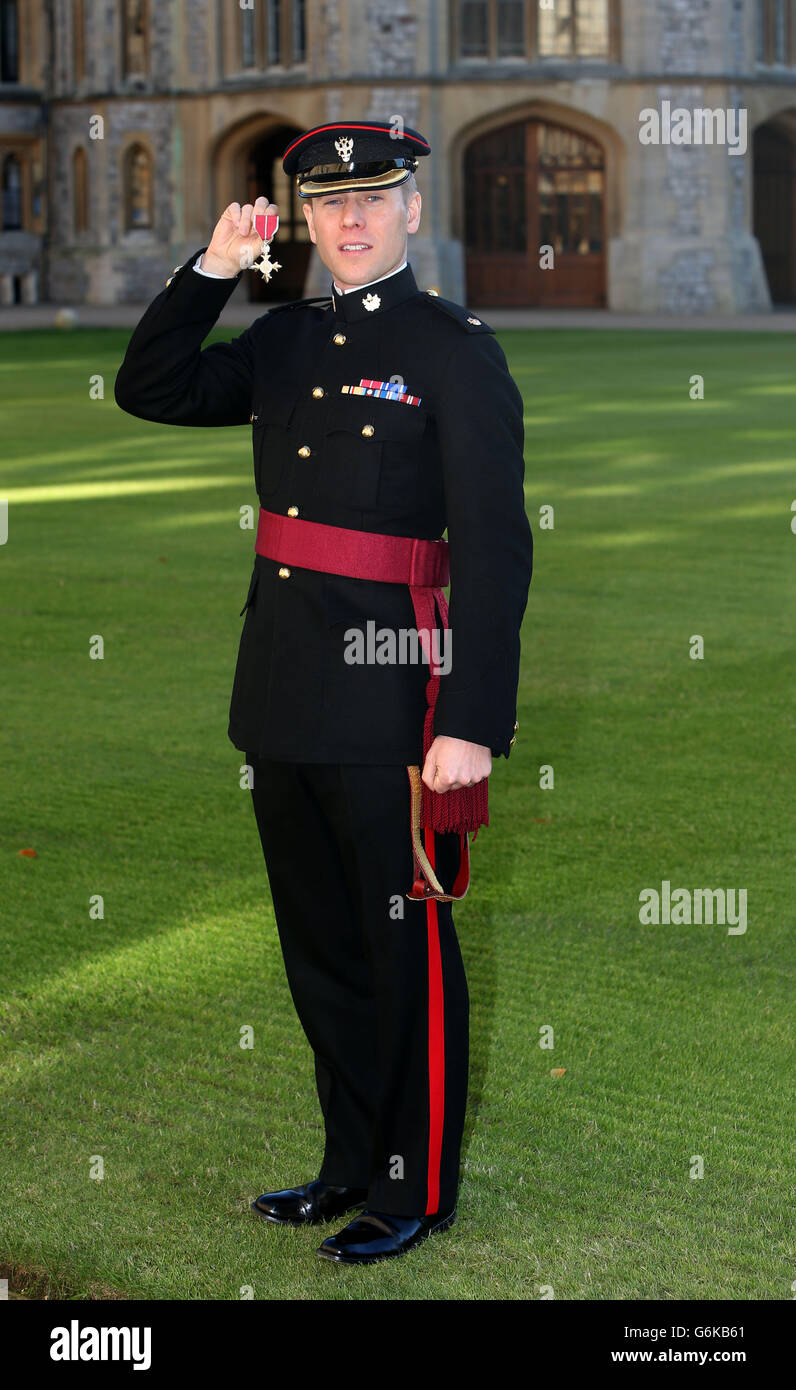 Major Darren Cook after he was made a Member of the Order of the ...