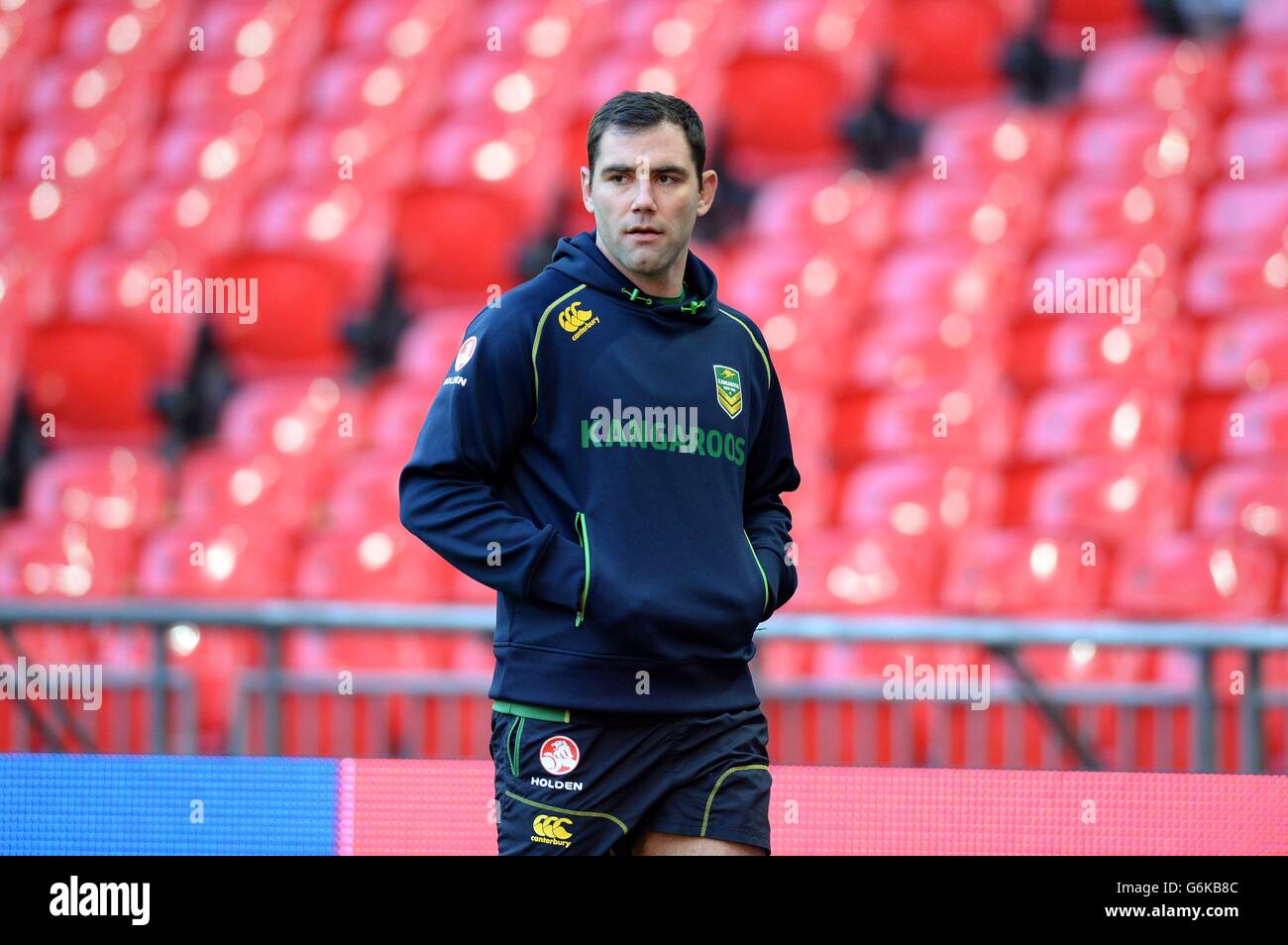 Australia's Cameron Smith during the Captain's Run at Wembley Stadium ...
