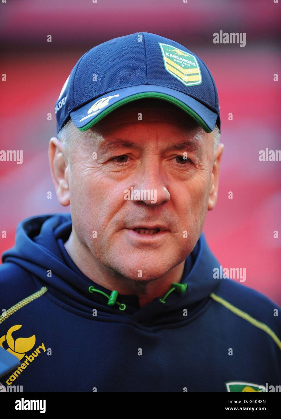 Australia coach tim sheen captains run wembley stadium hi-res stock ...