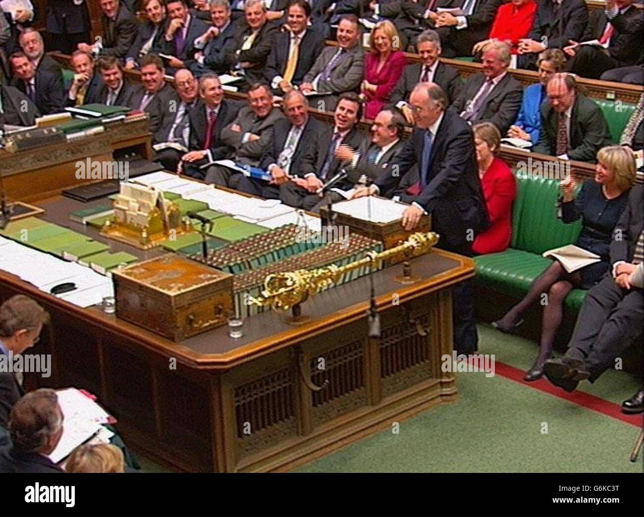 Michael Howard Prime Minister's Question time Stock Photo - Alamy