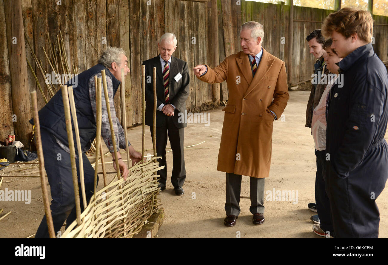 Andrew Williams (left) gives Royal Agricultural University Principal ...