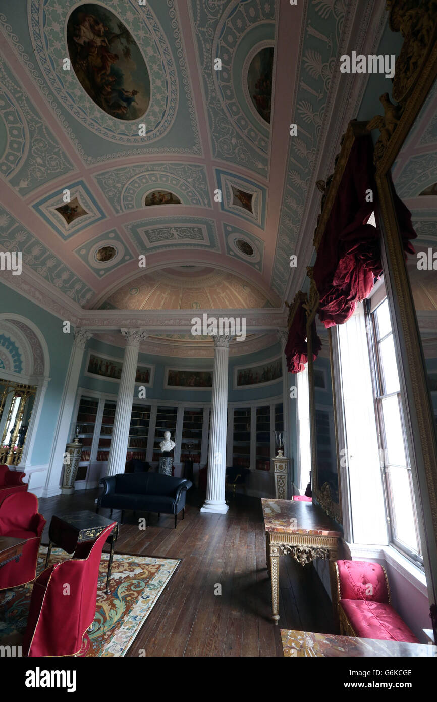 The library at Kenwood House, Hampstead, London, which will reopen to ...