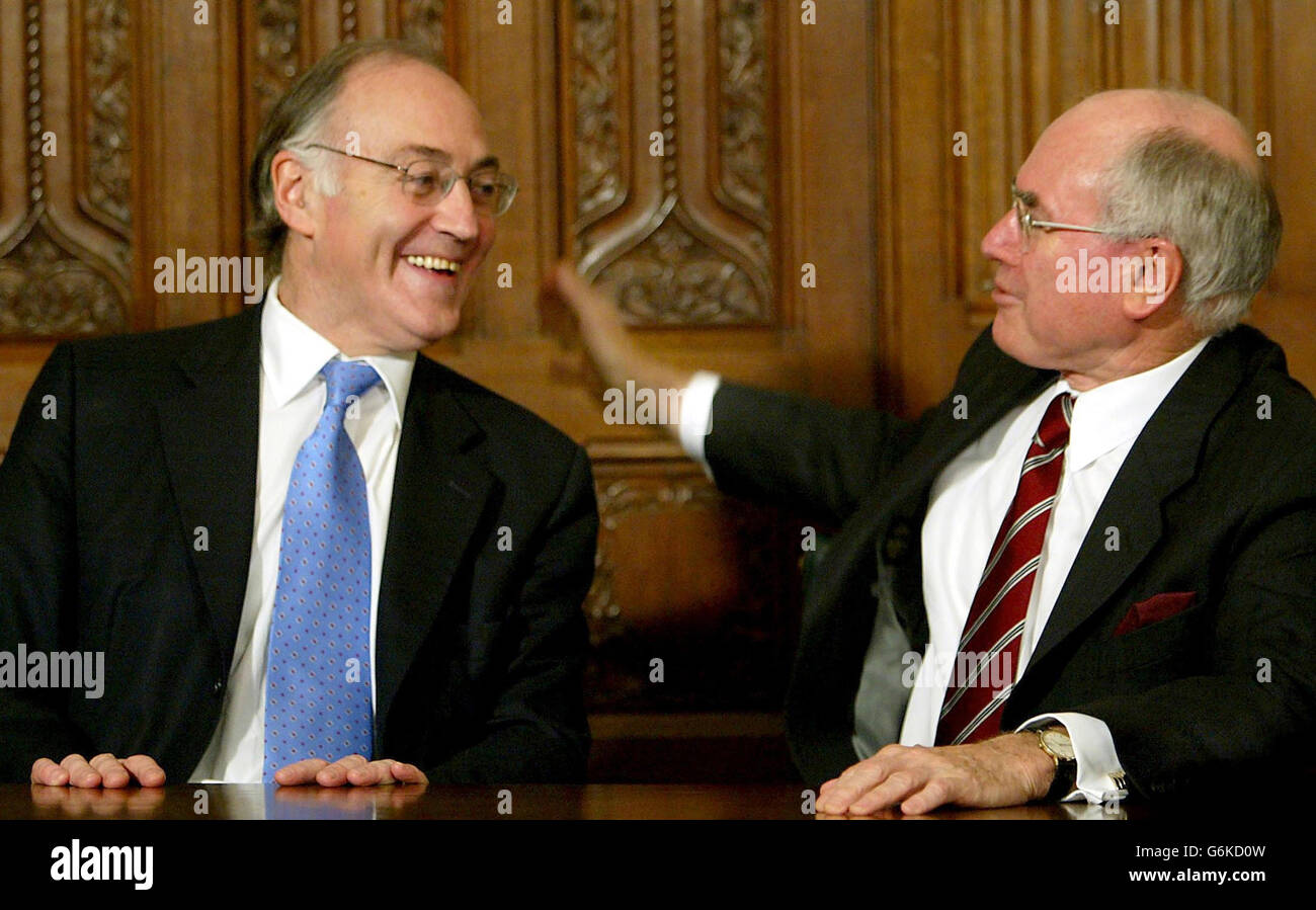 The leader of Britain's opposition conservative party Michael Howard ...