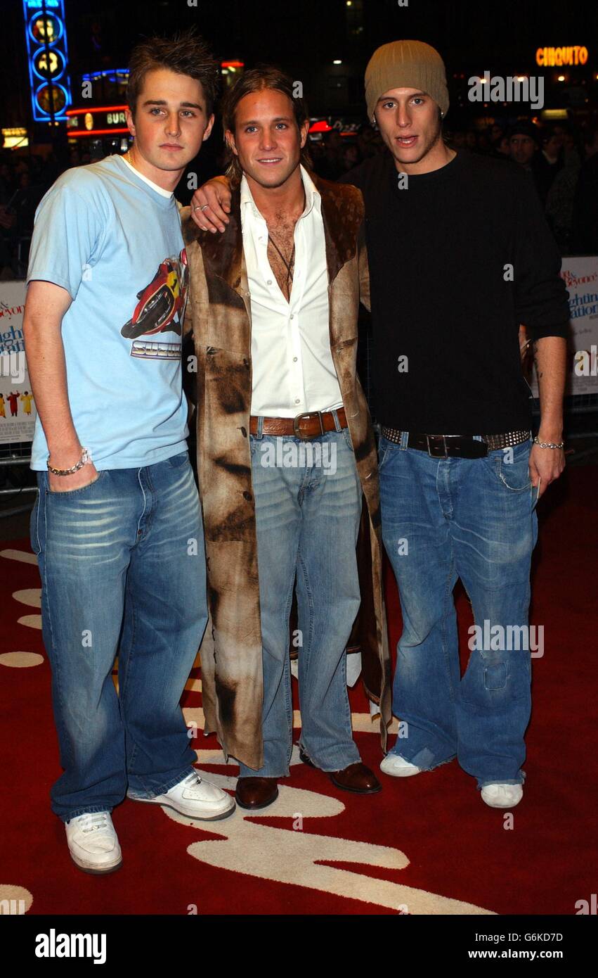 Members of Triple 8 arrive for the charity premiere of the film The ...