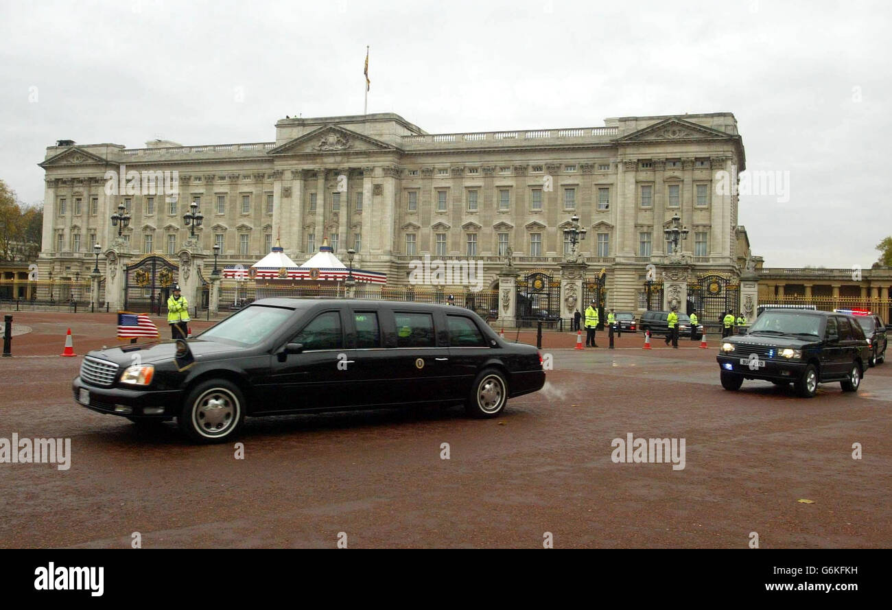 George W. Bush convoy Stock Photo - Alamy