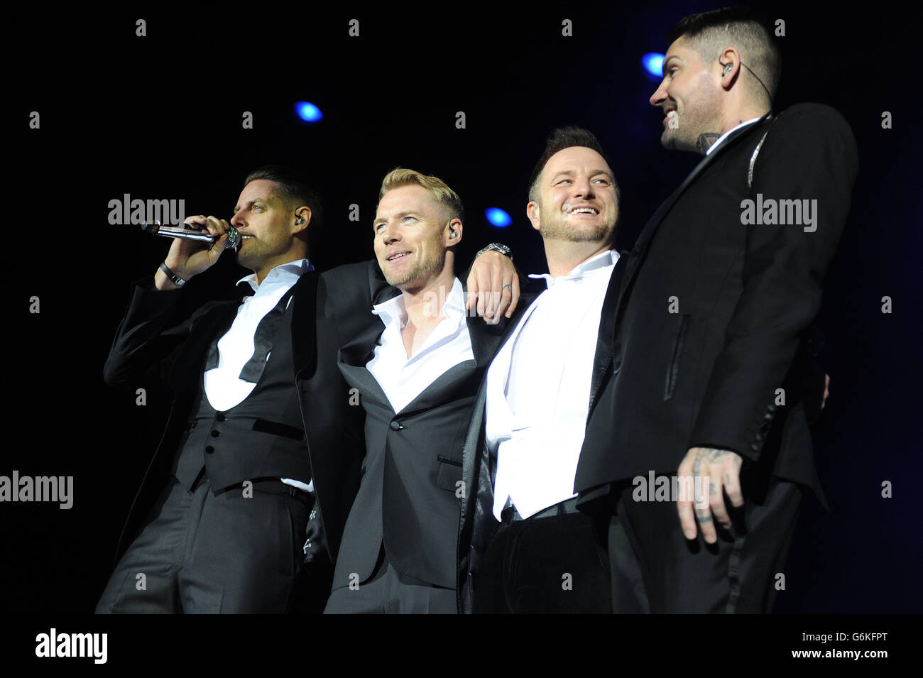 Boyzone 20th anniversary tour - Cardiff Stock Photo - Alamy