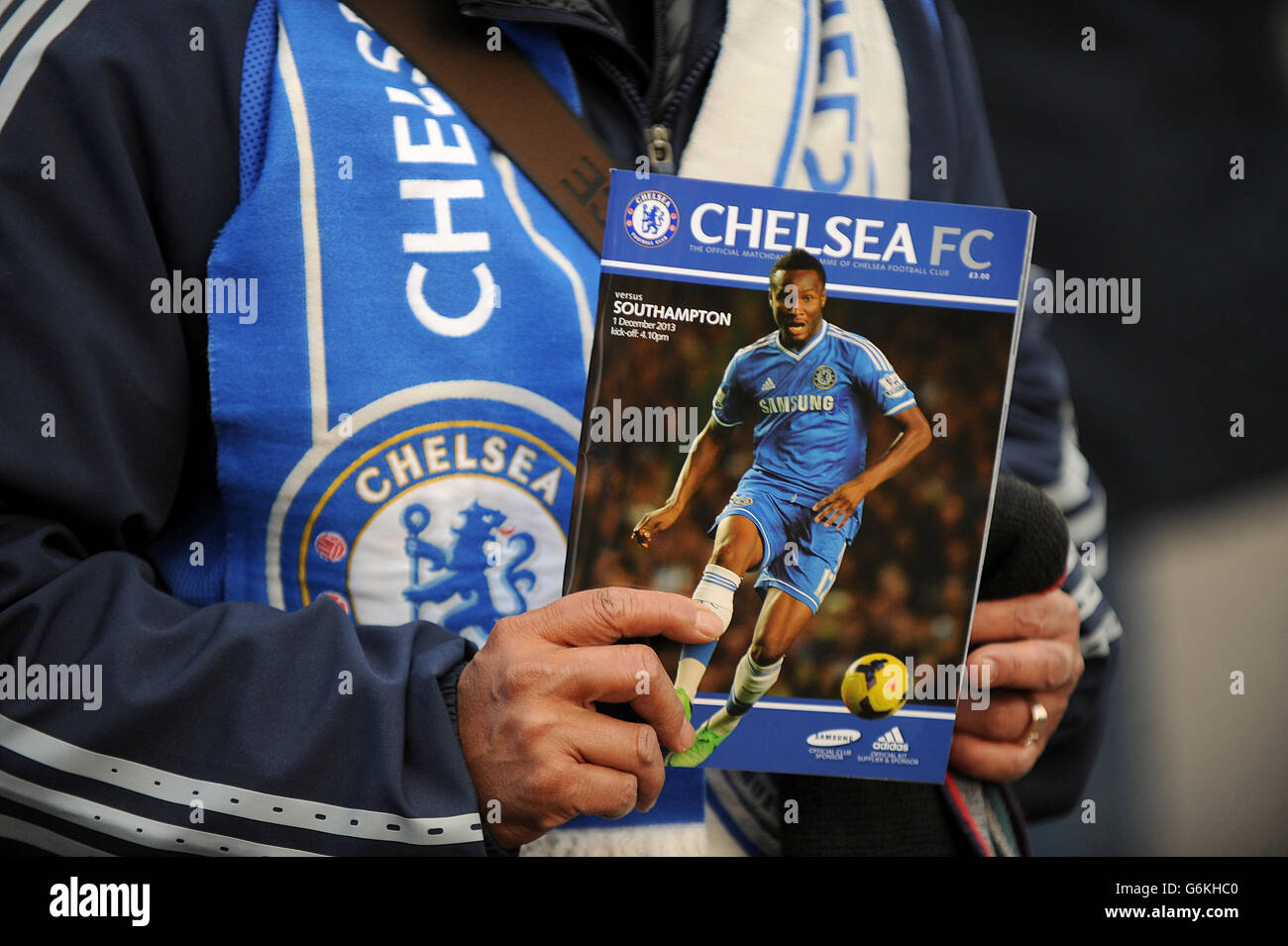 Chelsea matchday programme hi-res stock photography and images - Alamy