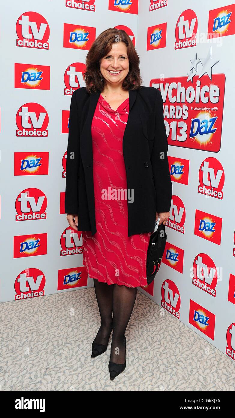 Rebecca Front arriving for the 2013 TV Choice awards at the Dorchester ...