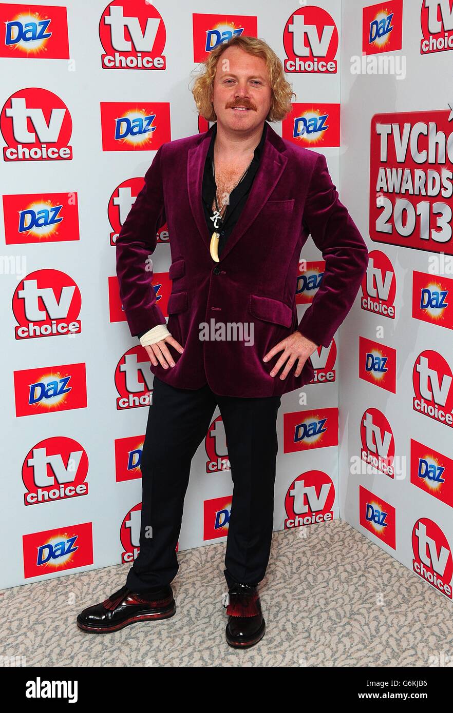 Leigh Francis AKA Keith Lemon arriving for the 2013 TV Choice awards at ...