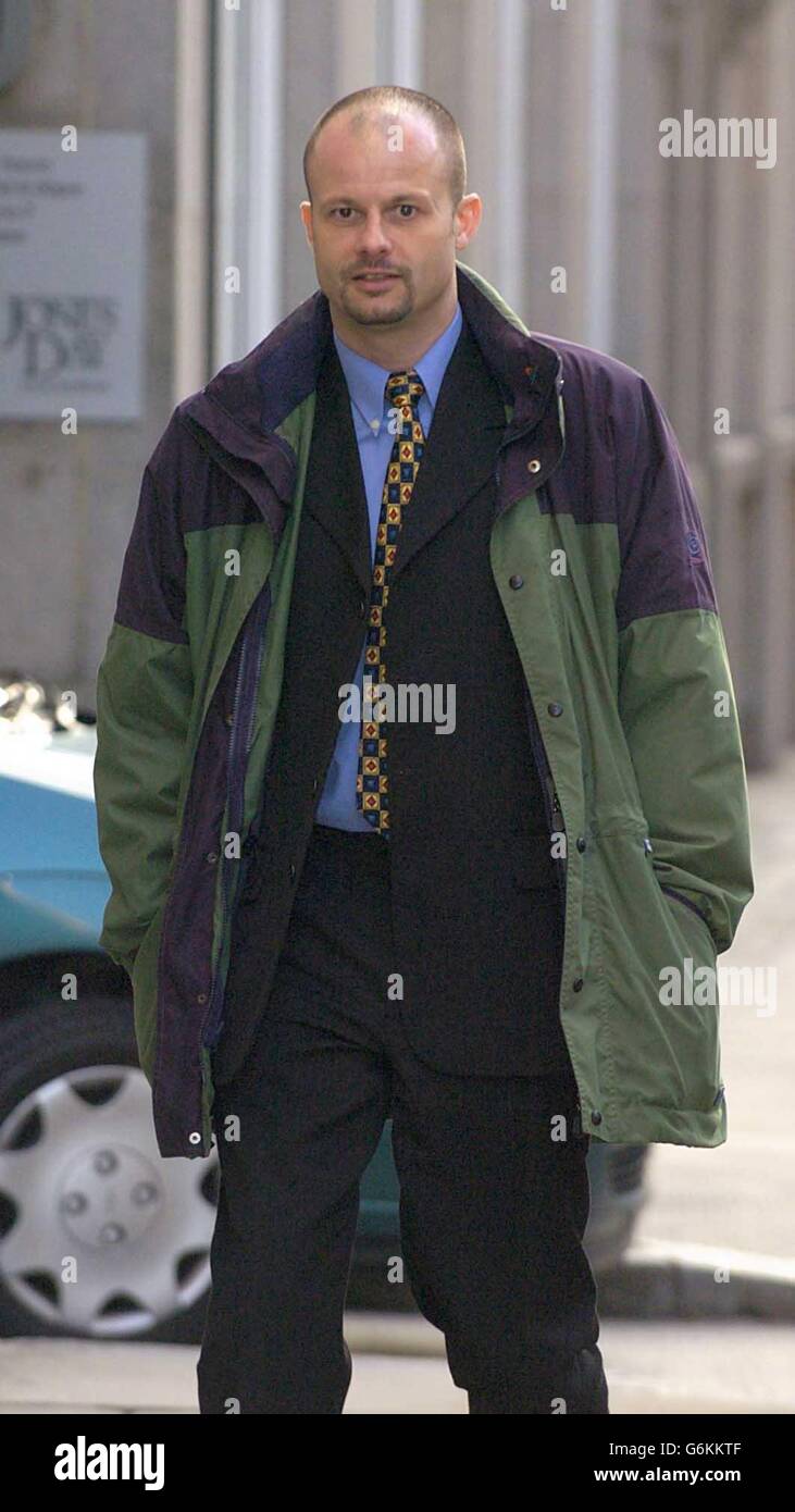 Detective constable David York leaves the Old Bailey after giving ...
