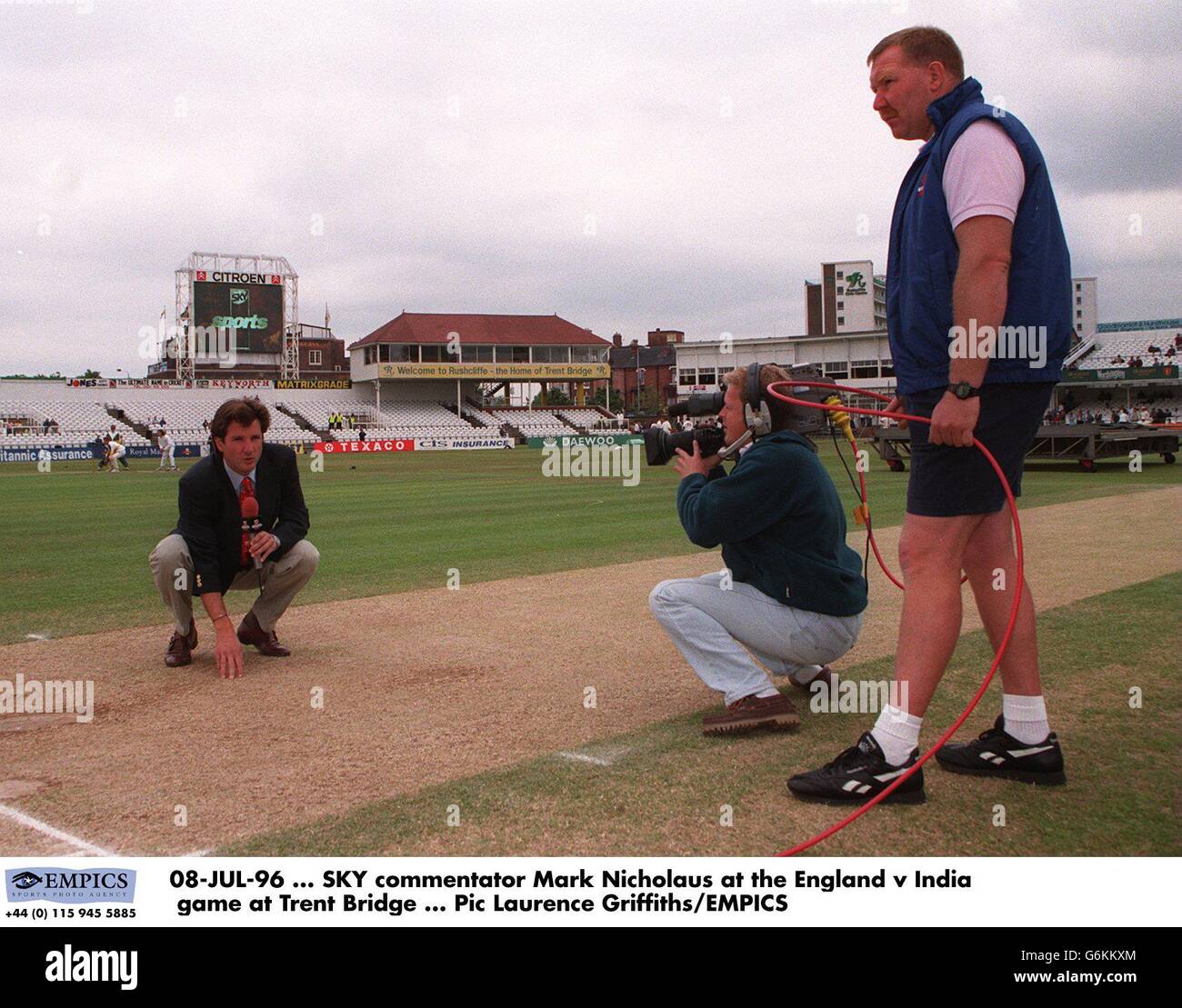 SKY commentator Mark Nicholas Stock Photo - Alamy