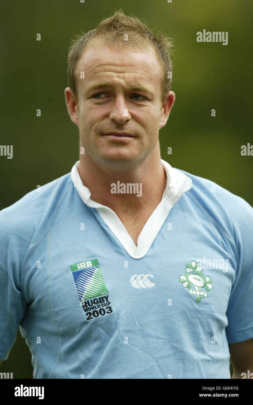 Denis Hickie during Ireland's training setion at the East Coast Grammar ...