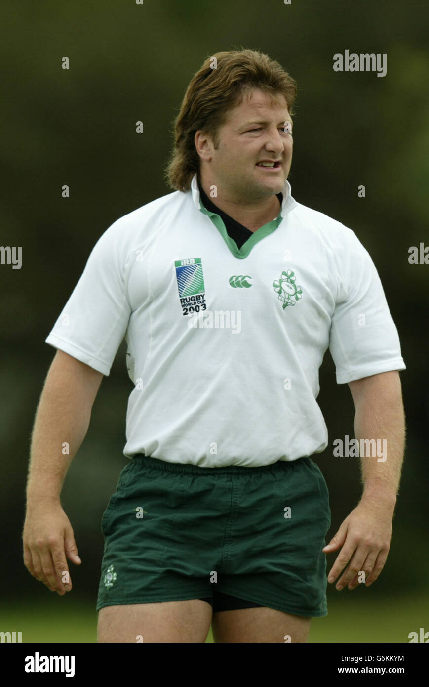 Shane Byrne during Ireland's training setion at the East Coast Grammar ...