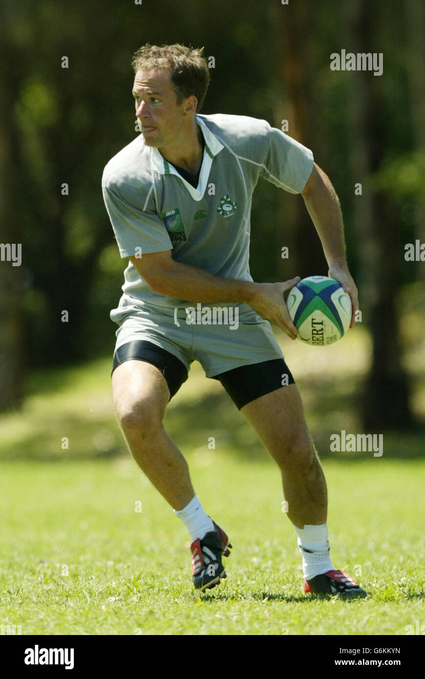 David Humphreys during Ireland's training setion at the East Coast ...