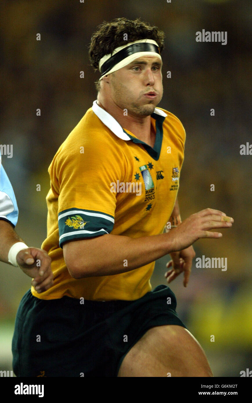 Al Baxter of Australia in action during the 2003 Rugby World Cup in ...