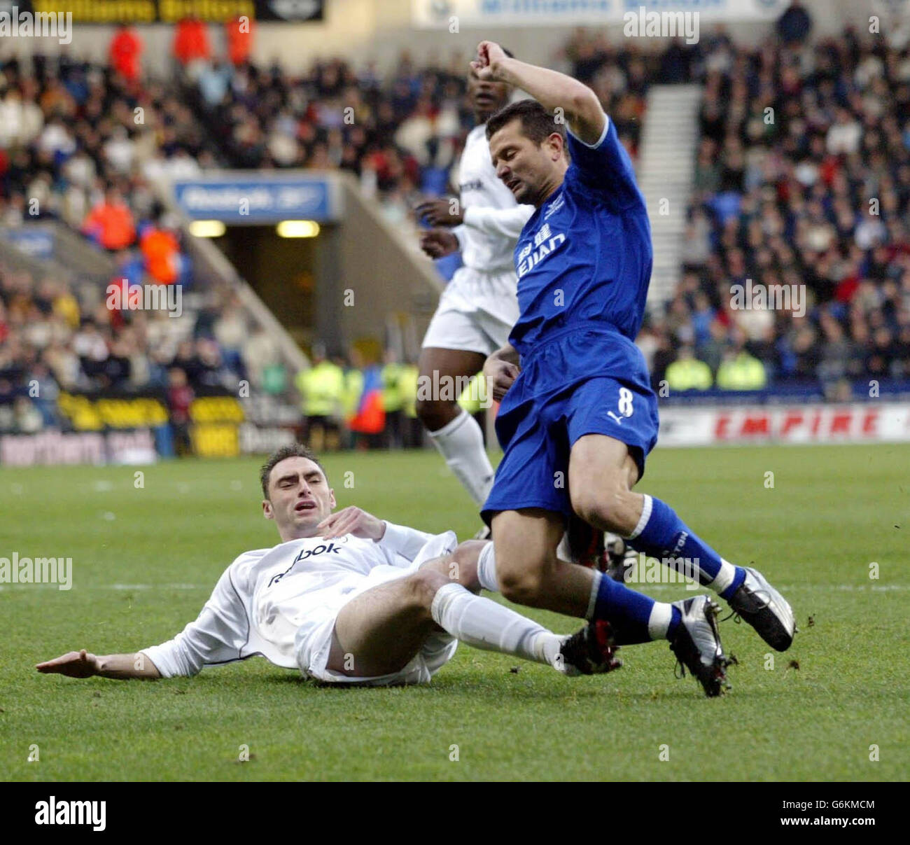 During their barclaycard premiership match at the stadium in bolton hi ...