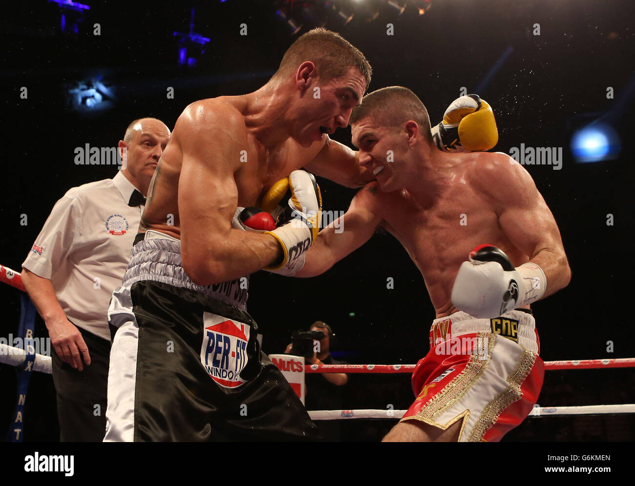 Liam Smith (right) and Mark Thompson during The British Light ...