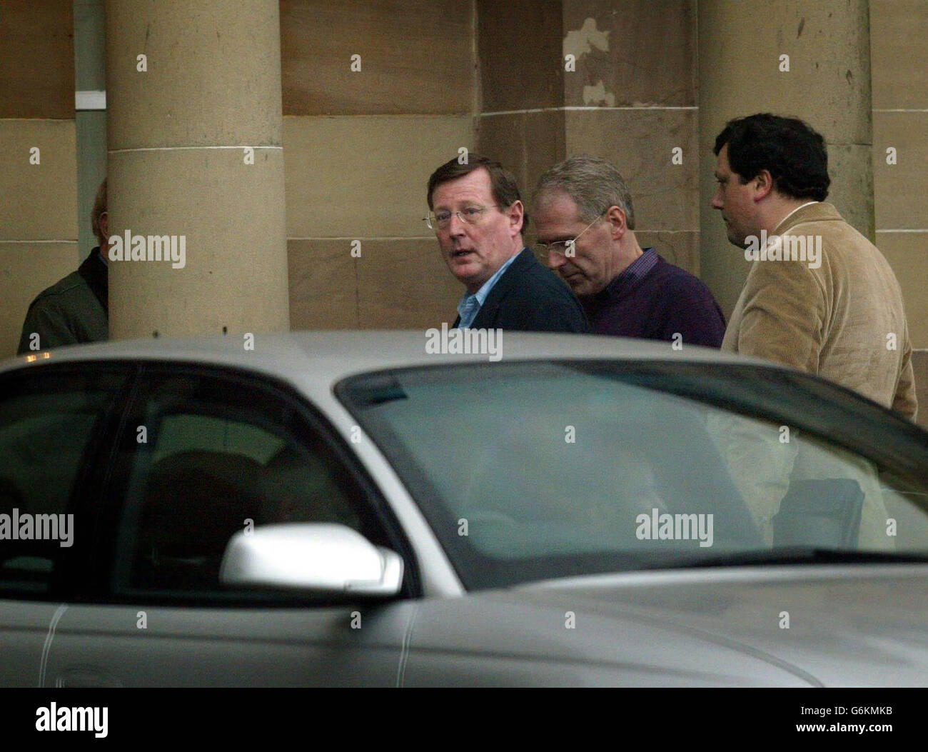 David Trimble & Paul Murphy meeting Stock Photo - Alamy