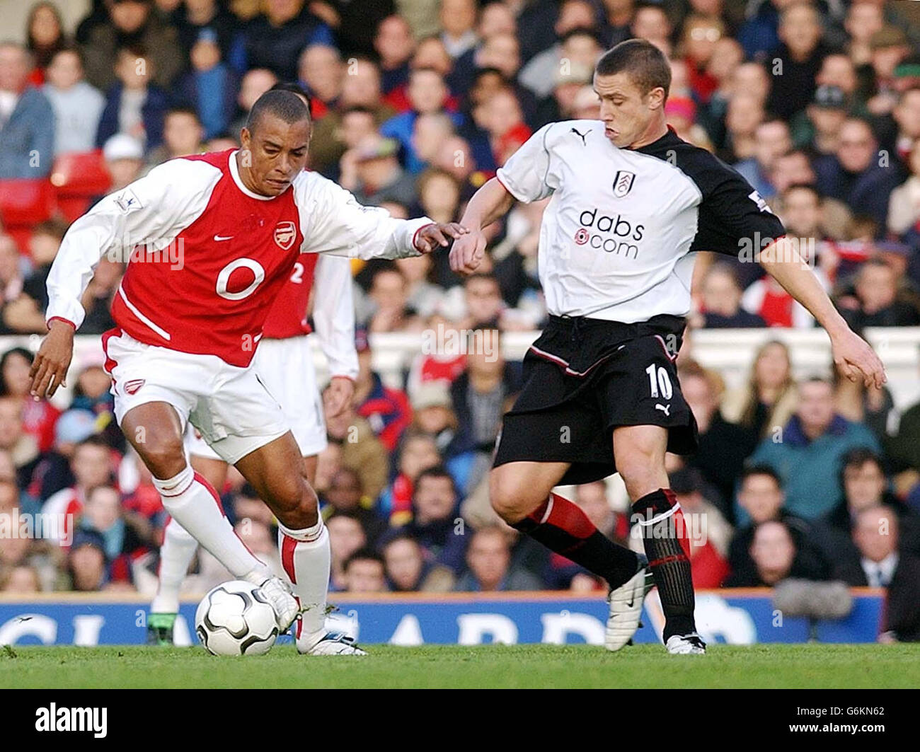 During their fa barclaycard premiership match at highbury stadium hi ...