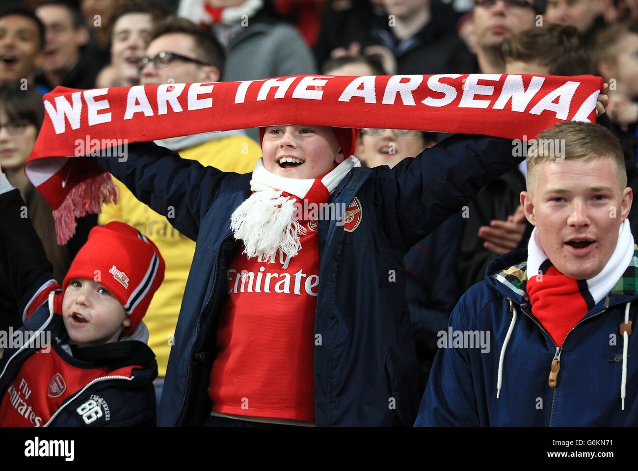Emirates stadium arsenal fans in the at the emirates stadium hi-res ...