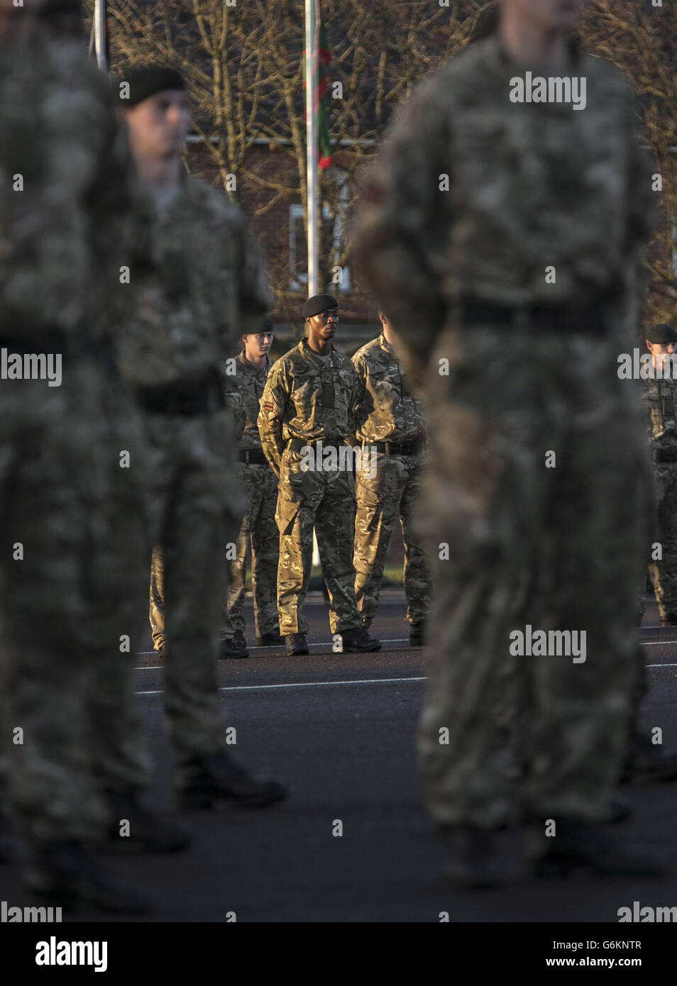 The 4th battalion the rifles march through salisbury hi-res stock ...