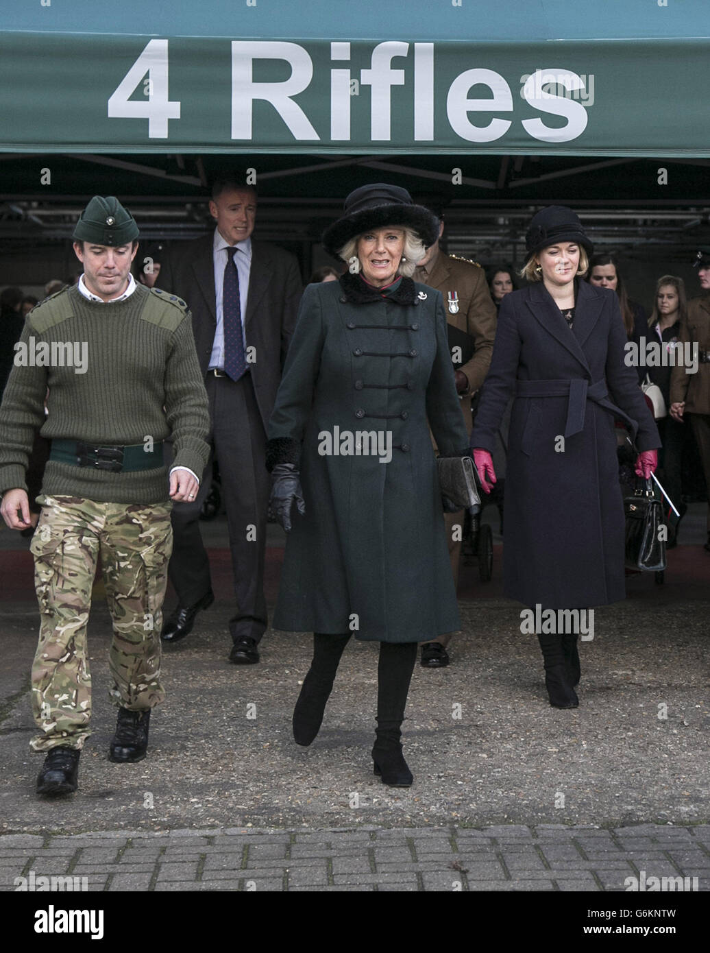 4 Rifles march through Salisbury Stock Photo - Alamy