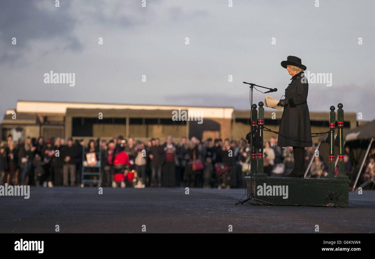 The 4th battalion the rifles march through salisbury hi-res stock ...