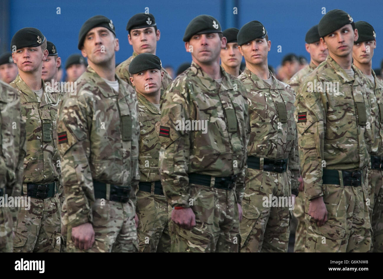 The 4th battalion the rifles march through salisbury hi-res stock ...